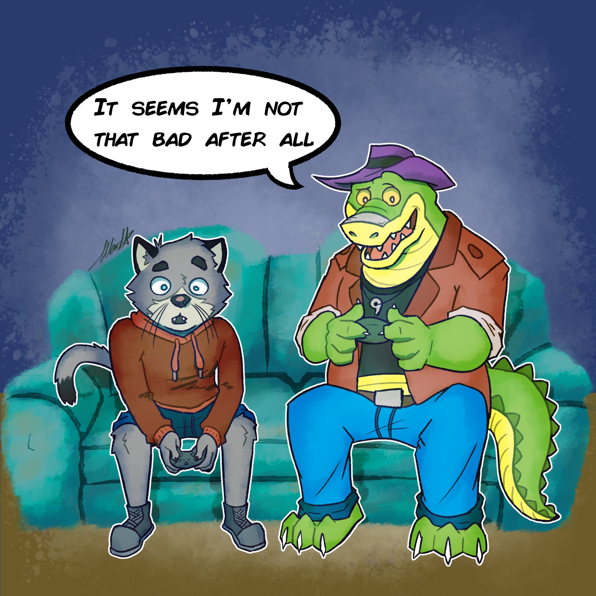 The Big ImageBoard (TBIB) - 1:1 2022 alligator alligatorid anthro bottomwear brok (brok the ...