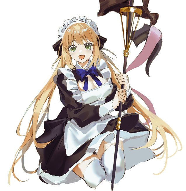 The Big ImageBoard (TBIB) - 1girl apron artoria caster (fate) artoria pendragon (fate) black bow ...