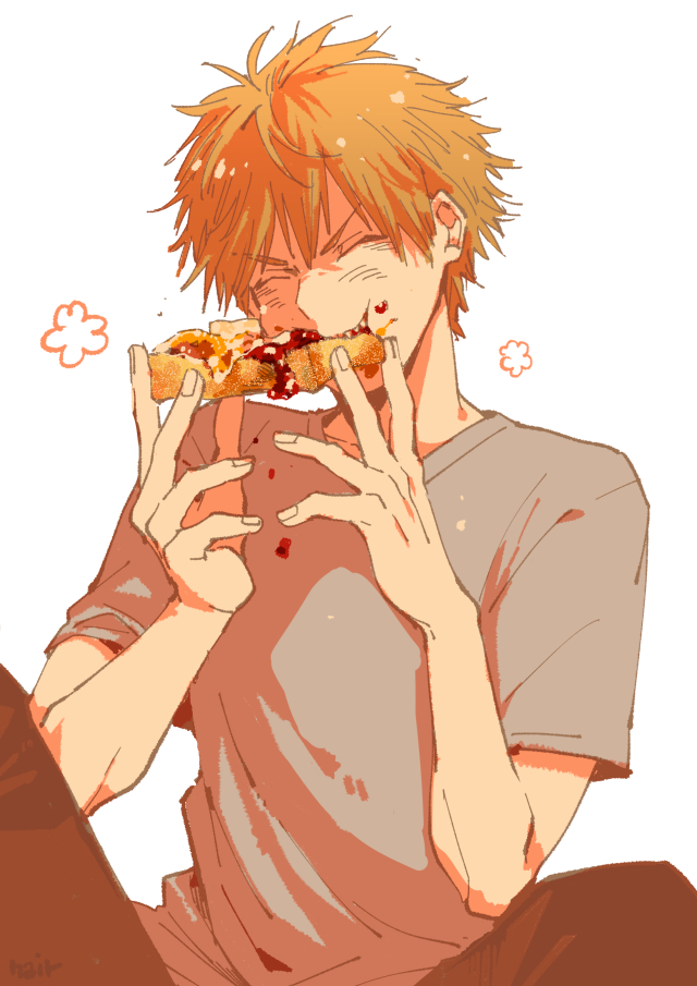 The Big ImageBoard (TBIB) - 1boy brown pants chainsaw man closed eyes ...
