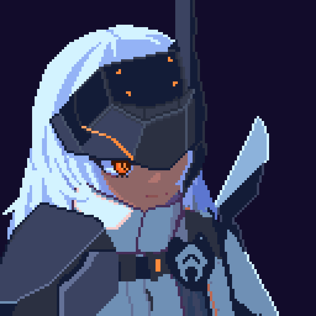 The Big ImageBoard (TBIB) - 1girl blue background brodall pixel goddess ...