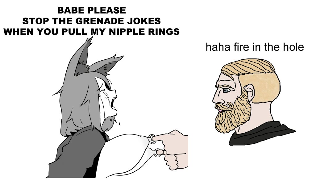 The Big ImageBoard (TBIB) - 1boy 1girl animal ear fluff animal ears beard black jacket blue eyes ...