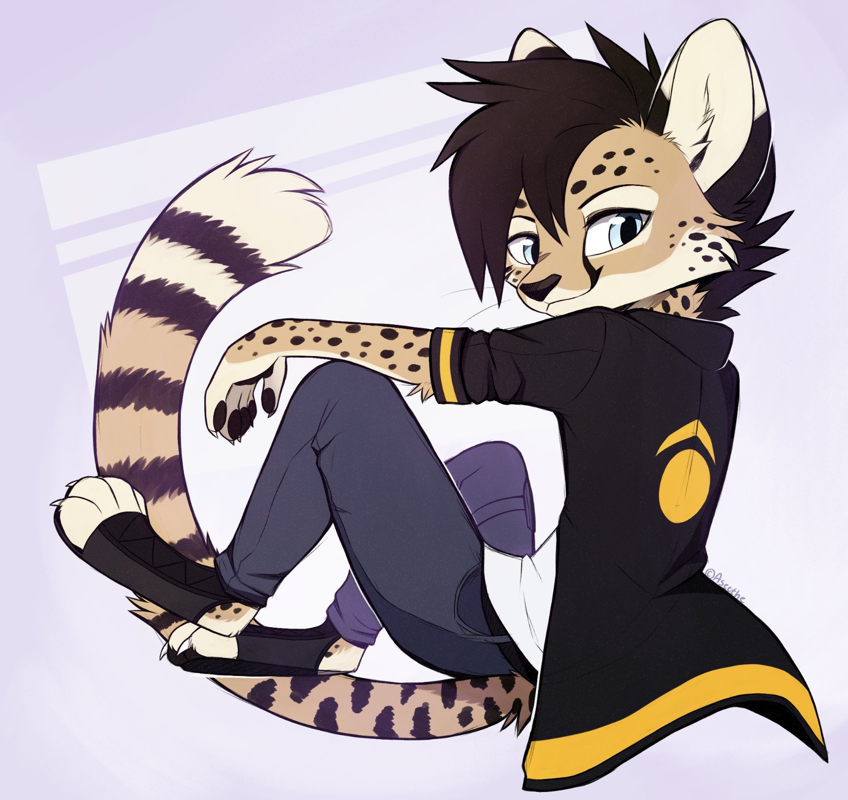 The Big ImageBoard (TBIB) - 2022 4 toes 5 fingers anthro aseethe blue eyes brown hair cheetah ...