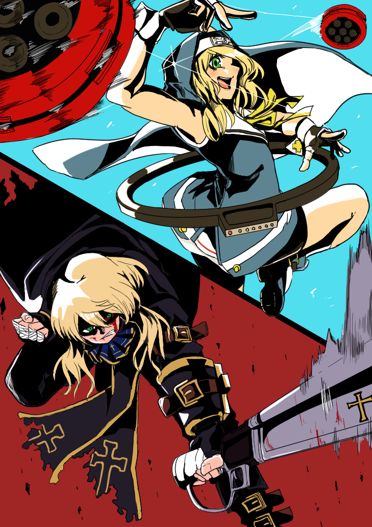 The Big ImageBoard (TBIB) - 2boys blonde hair blood bridget (guilty ...