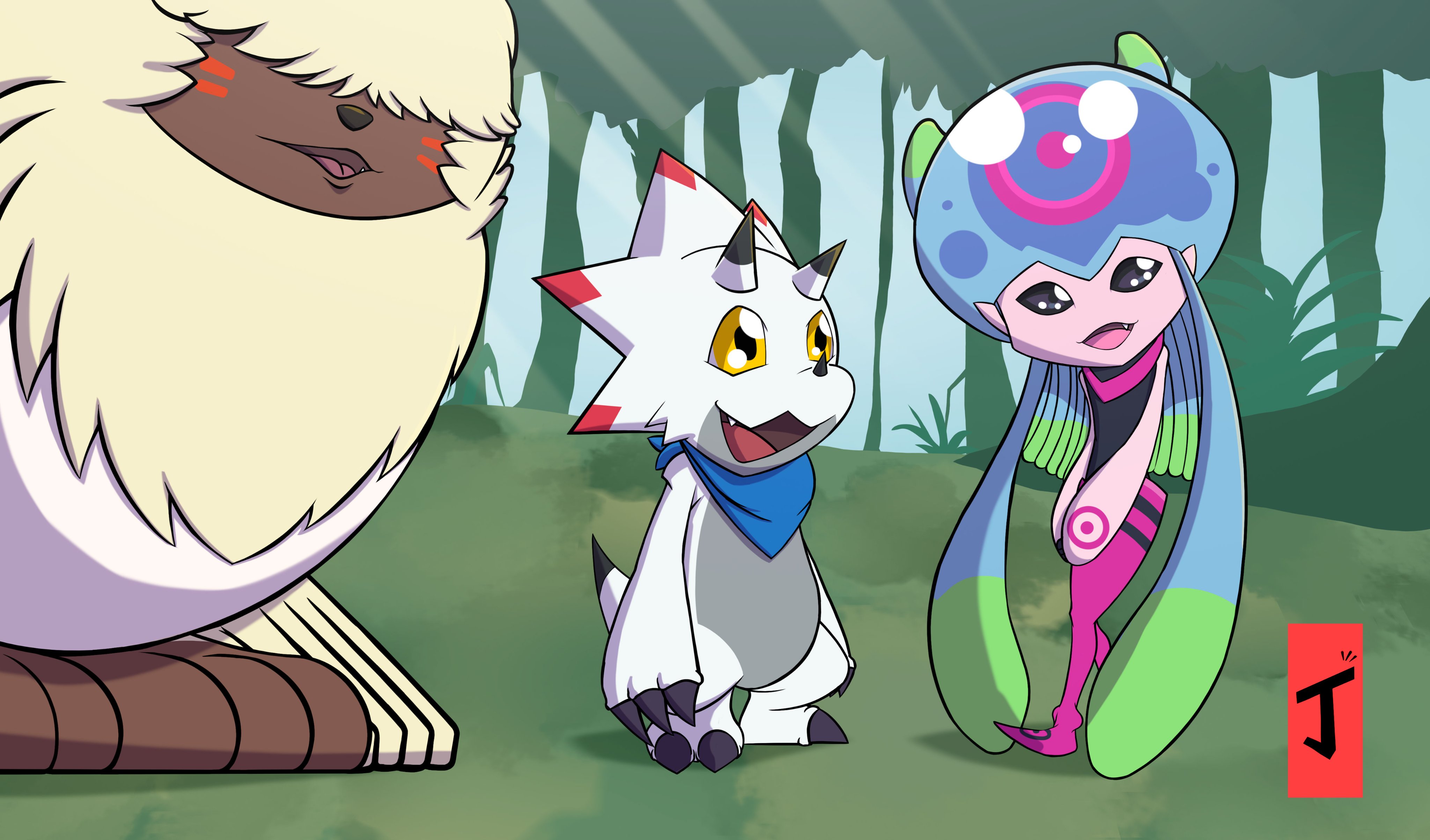 The Big ImageBoard (TBIB) - absurd res ambiguous gender angoramon anthro bandai namco bandanna ...