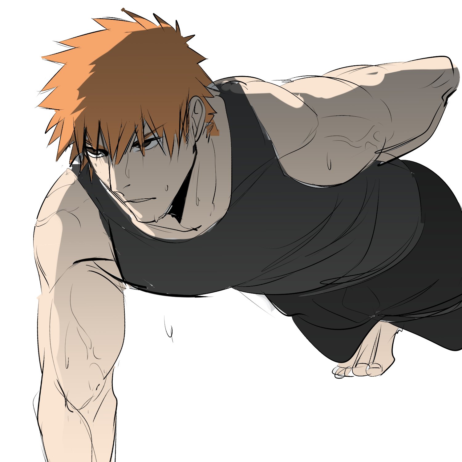 The Big ImageBoard (TBIB) - 1boy asure (asure twi) barefoot biceps ...