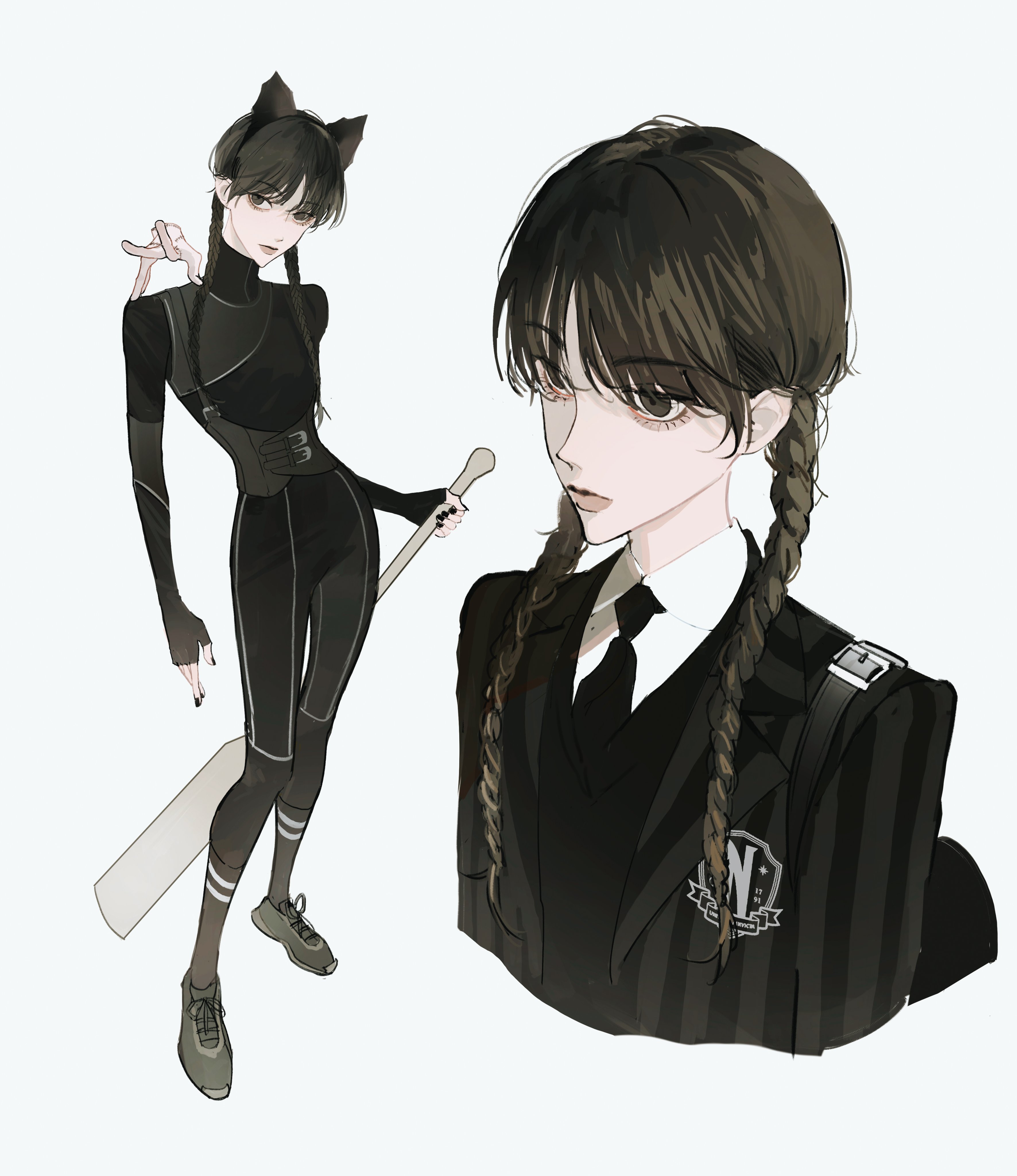 The Big ImageBoard (TBIB) - 1girl absurdres animification bangs black ...