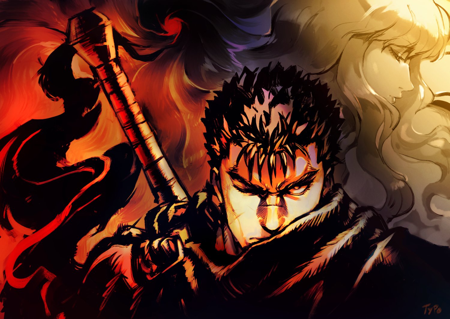 The Big ImageBoard (TBIB) - 2boys berserk black hair griffith (berserk ...