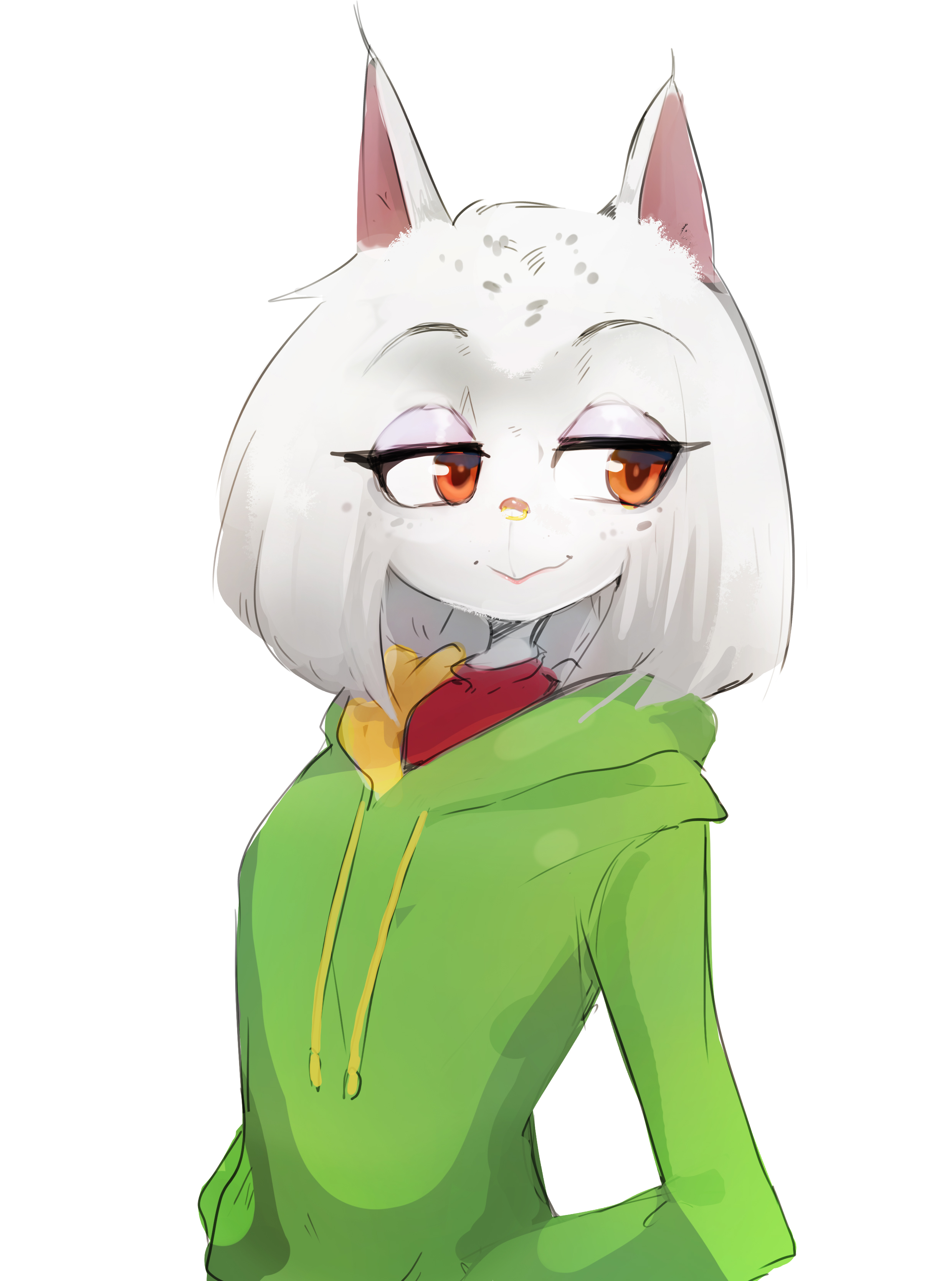 The Big ImageBoard (TBIB) - 1girl :> absurdres animal ears animal nose ...