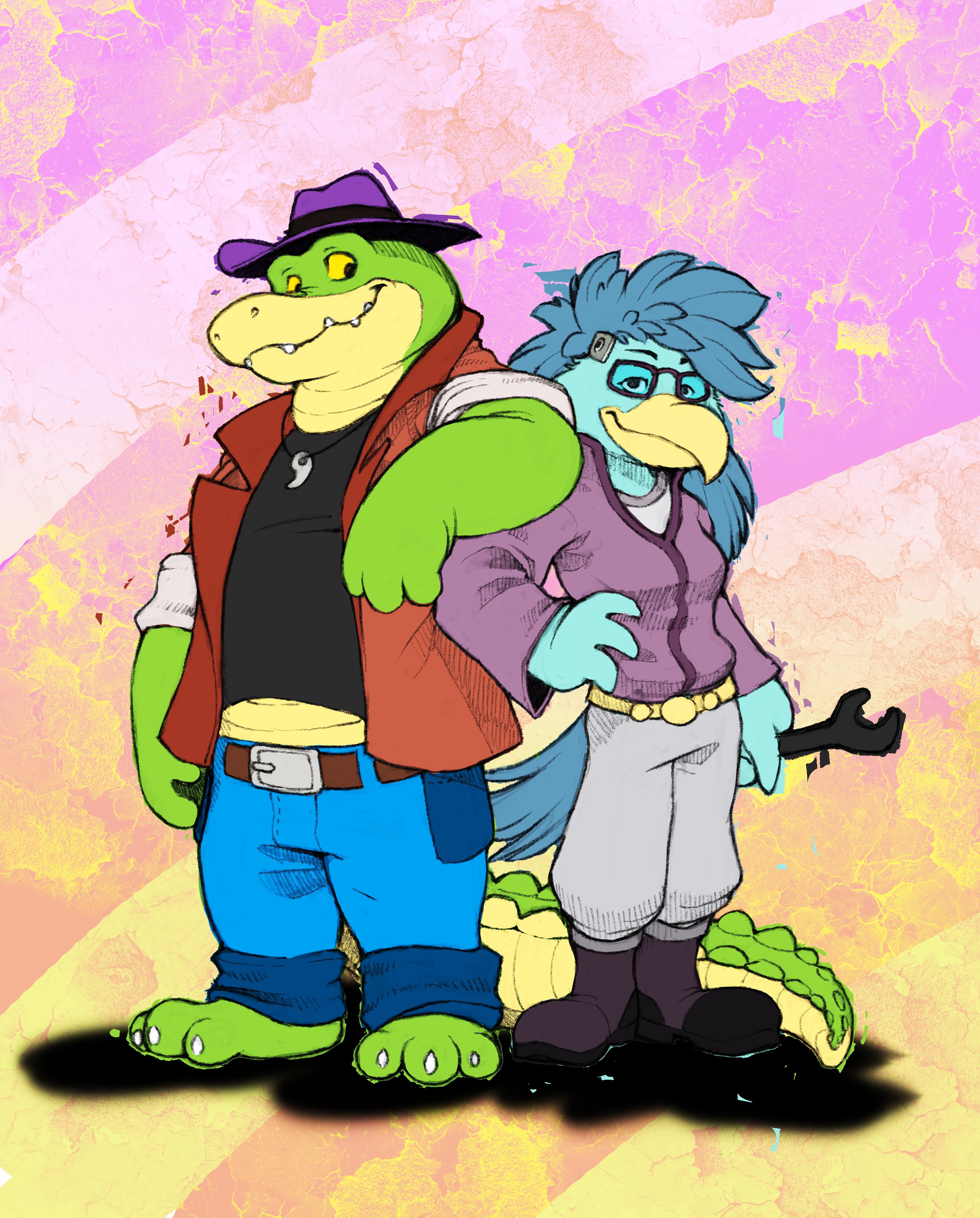 The Big ImageBoard (TBIB) - 2022 absurd res alligator alligatorid anthro avian biped blue body ...