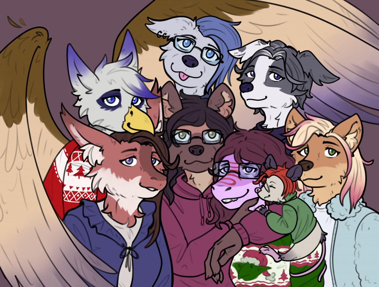 The Big ImageBoard (TBIB) - anthro friends group kiri-anko photo sketch ...