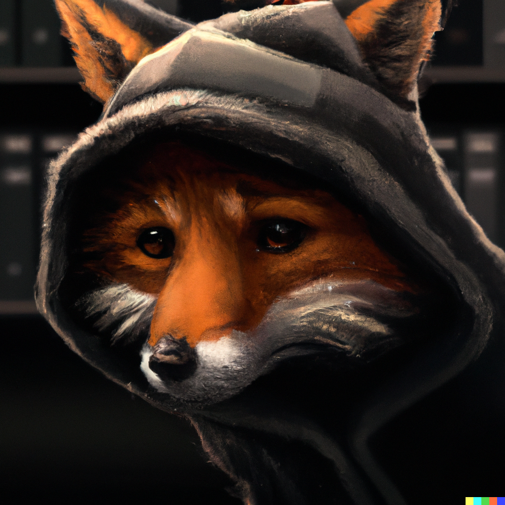 The Big ImageBoard (TBIB) - 1:1 ai generated anthro canid canine clothing fox hood male mammal ...