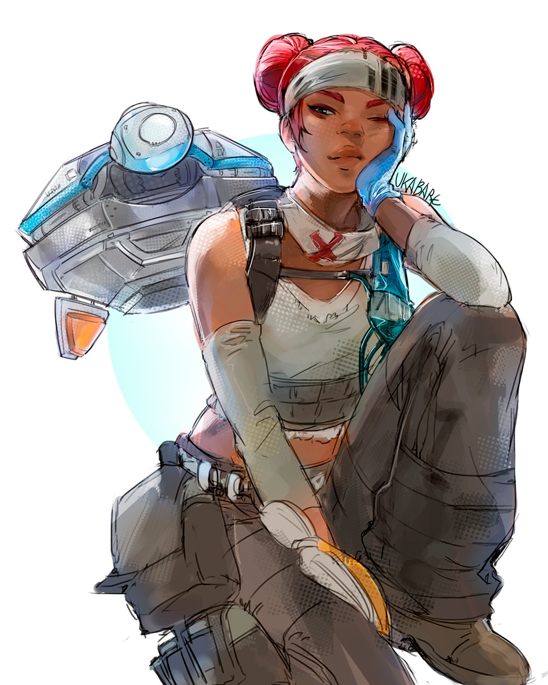 The Big ImageBoard (TBIB) - 1girl apex legends artist name bangs blue ...