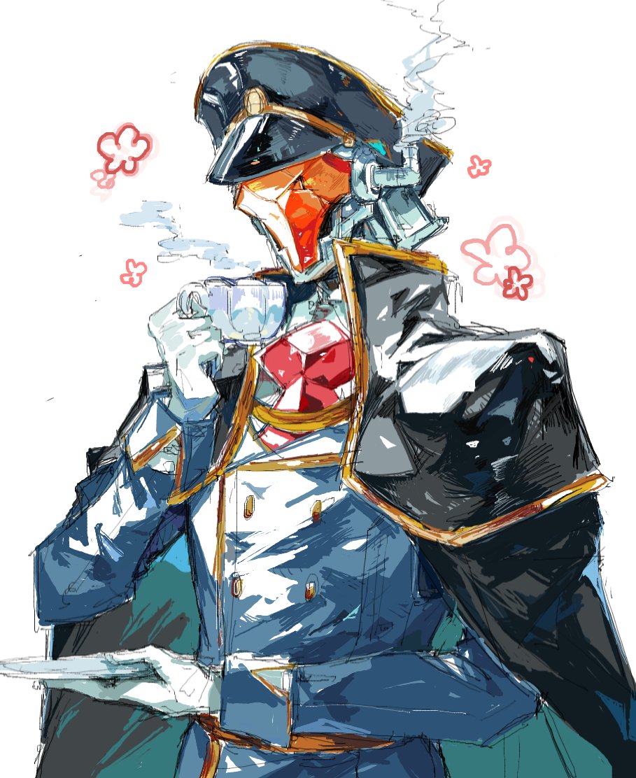 The Big ImageBoard (TBIB) - black cape black headwear blue jacket cape ...
