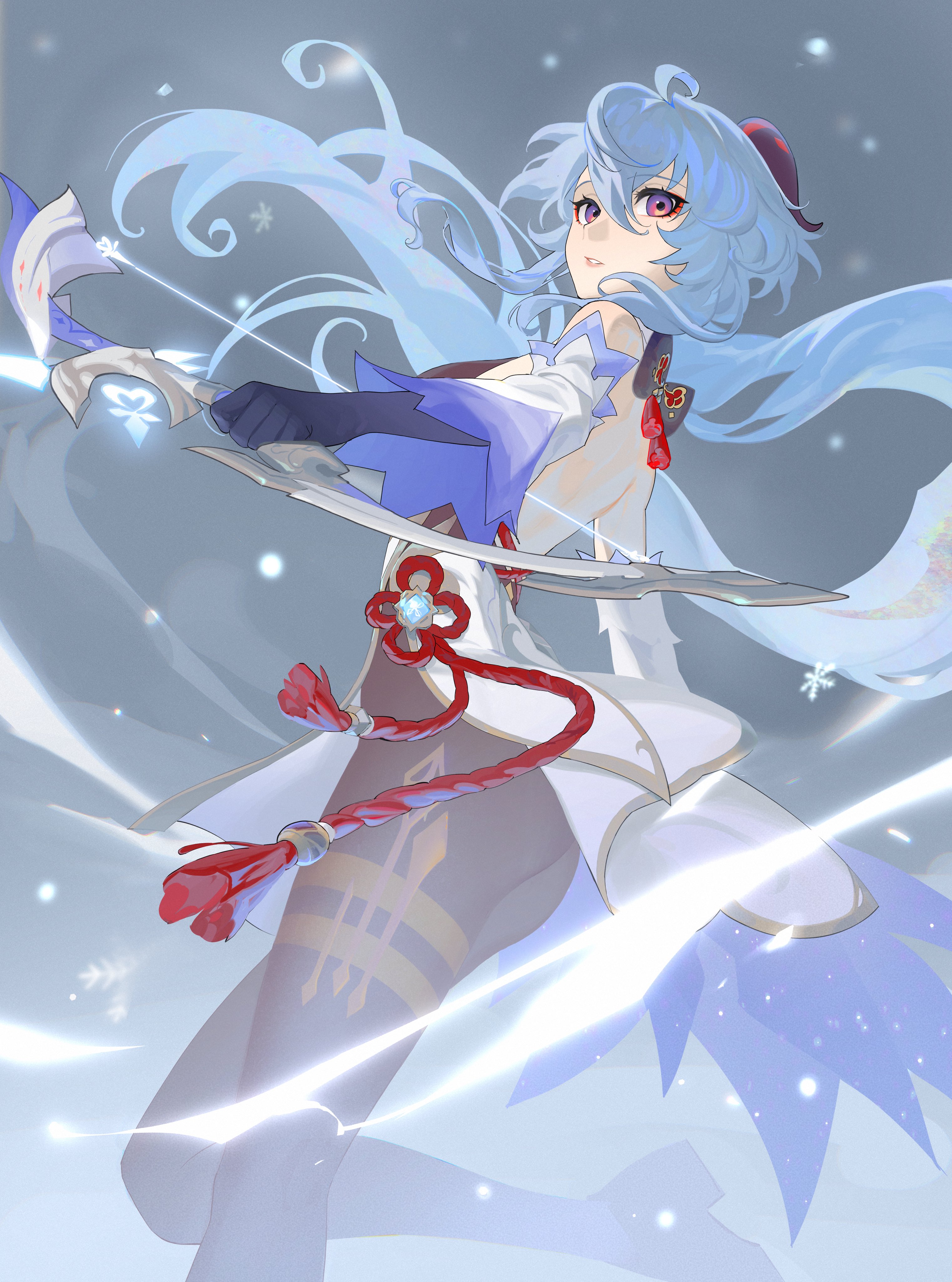 The Big ImageBoard (TBIB) - 1girl absurdres ahoge amos' bow (genshin impact) ass back backless ...