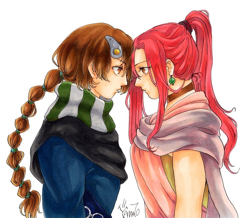 The Big ImageBoard (TBIB) - 1boy 1girl aged up braid brother and sister brown eyes brown hair ...