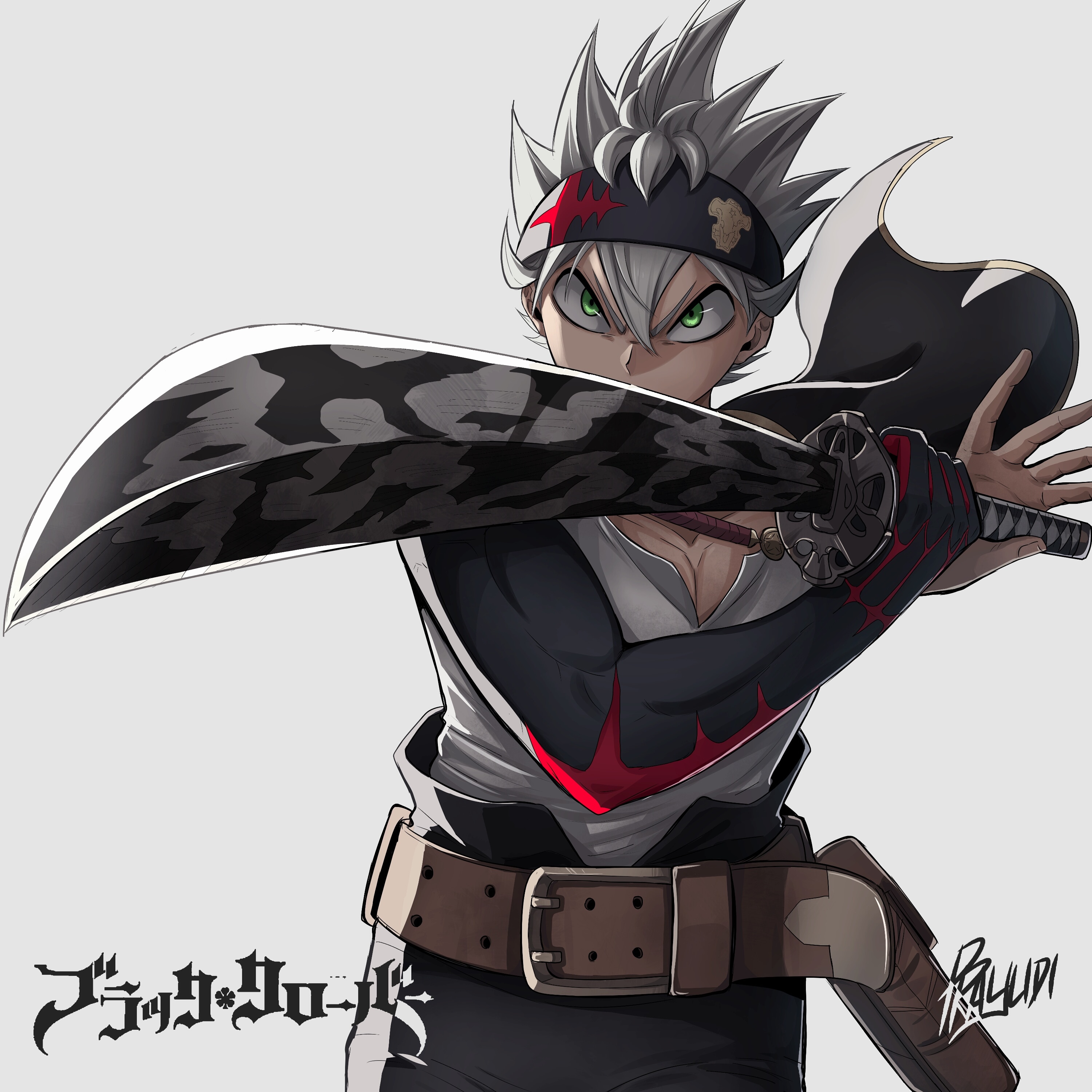 The Big ImageBoard (TBIB) - 1boy absurdres ahoge asta (black clover) bangs belt black bull ...