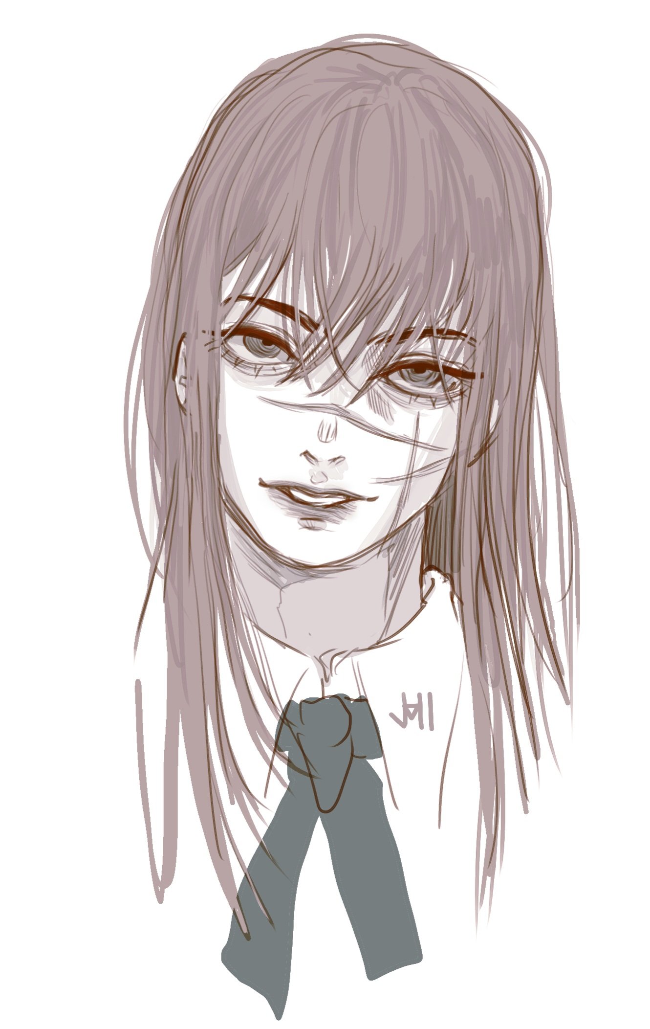 The Big ImageBoard (TBIB) - 1girl bangs chainsaw man cropped head cross ...