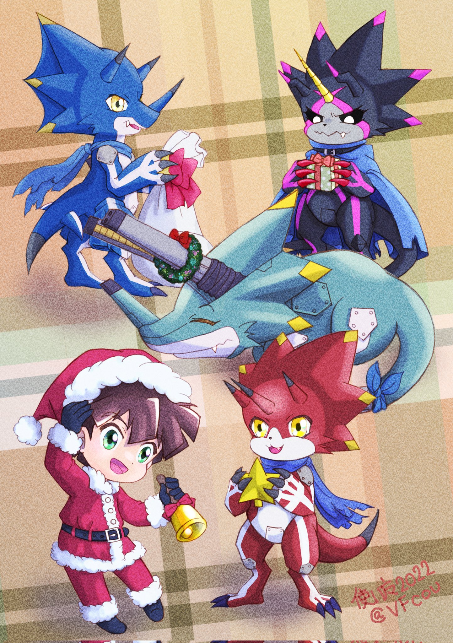 The Big ImageBoard (TBIB) - anthro bandai namco betelgammamon black body blue body brown hair ...