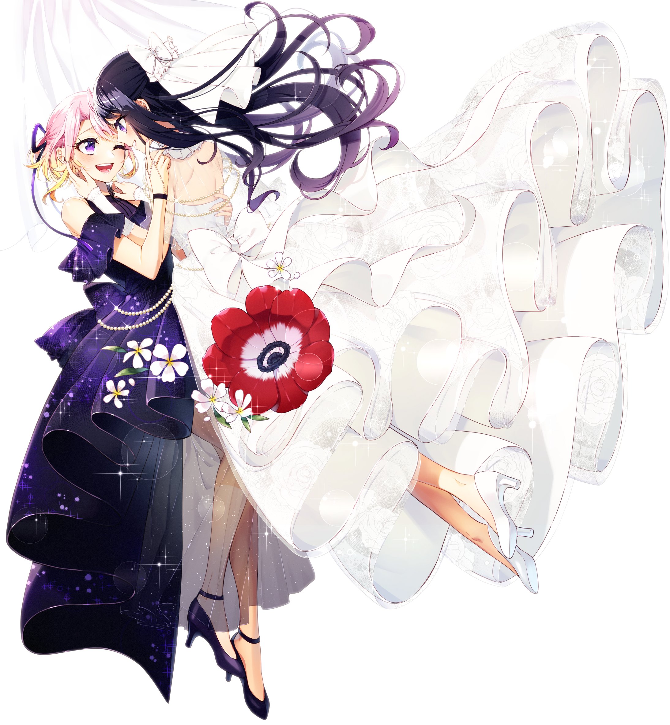 The Big ImageBoard (TBIB) - 2girls anemone (flower) anemone wa netsu wo ...