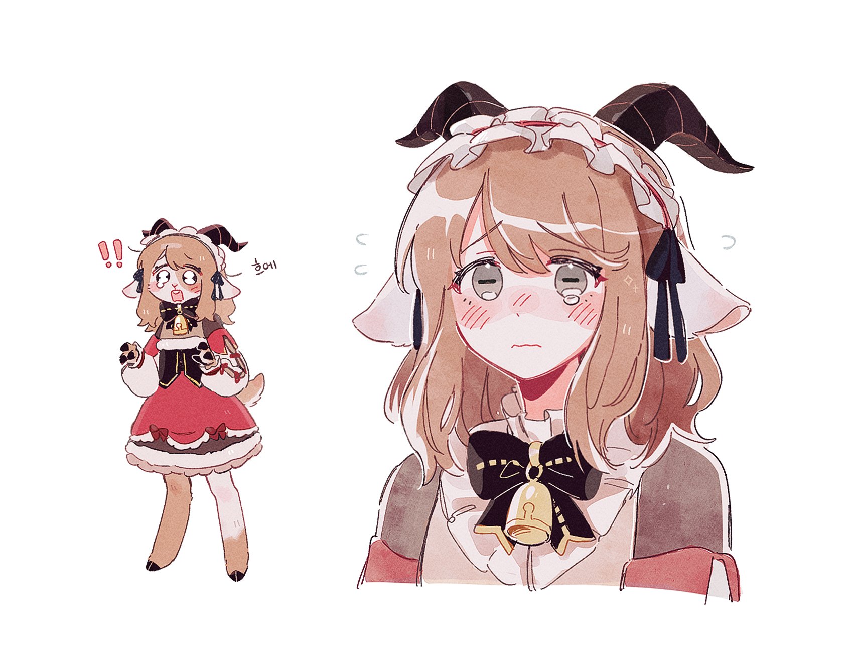 The Big ImageBoard (TBIB) - ! !! 1girl animal ears bell black bow black ...