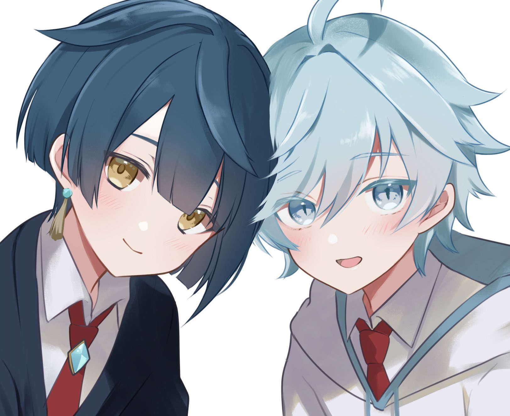 The Big ImageBoard (TBIB) - 2boys ahoge asymmetrical bangs bishounen ...