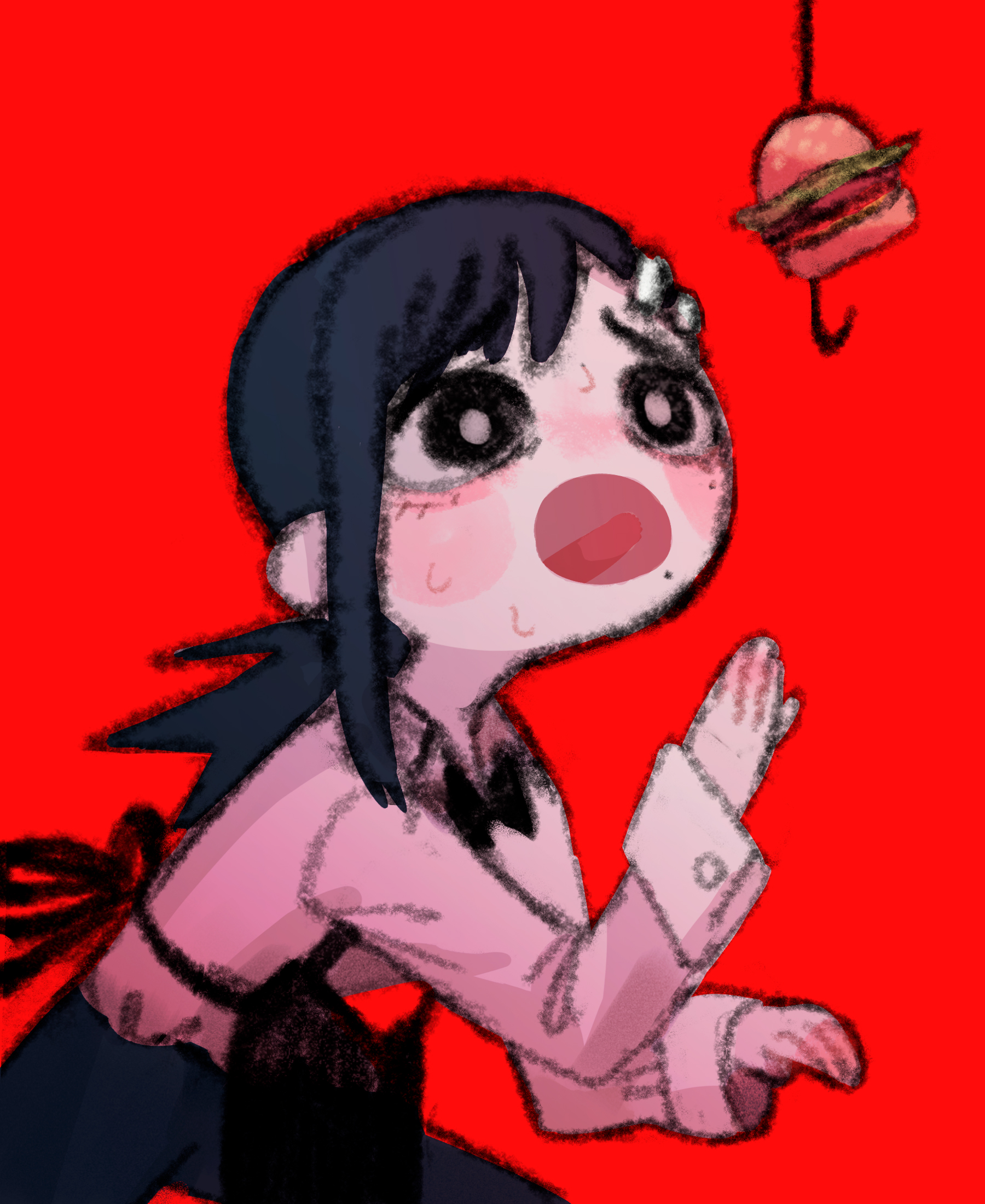 The Big ImageBoard (TBIB) - 1girl apron bangs black apron black bow black bowtie bow bowtie ...