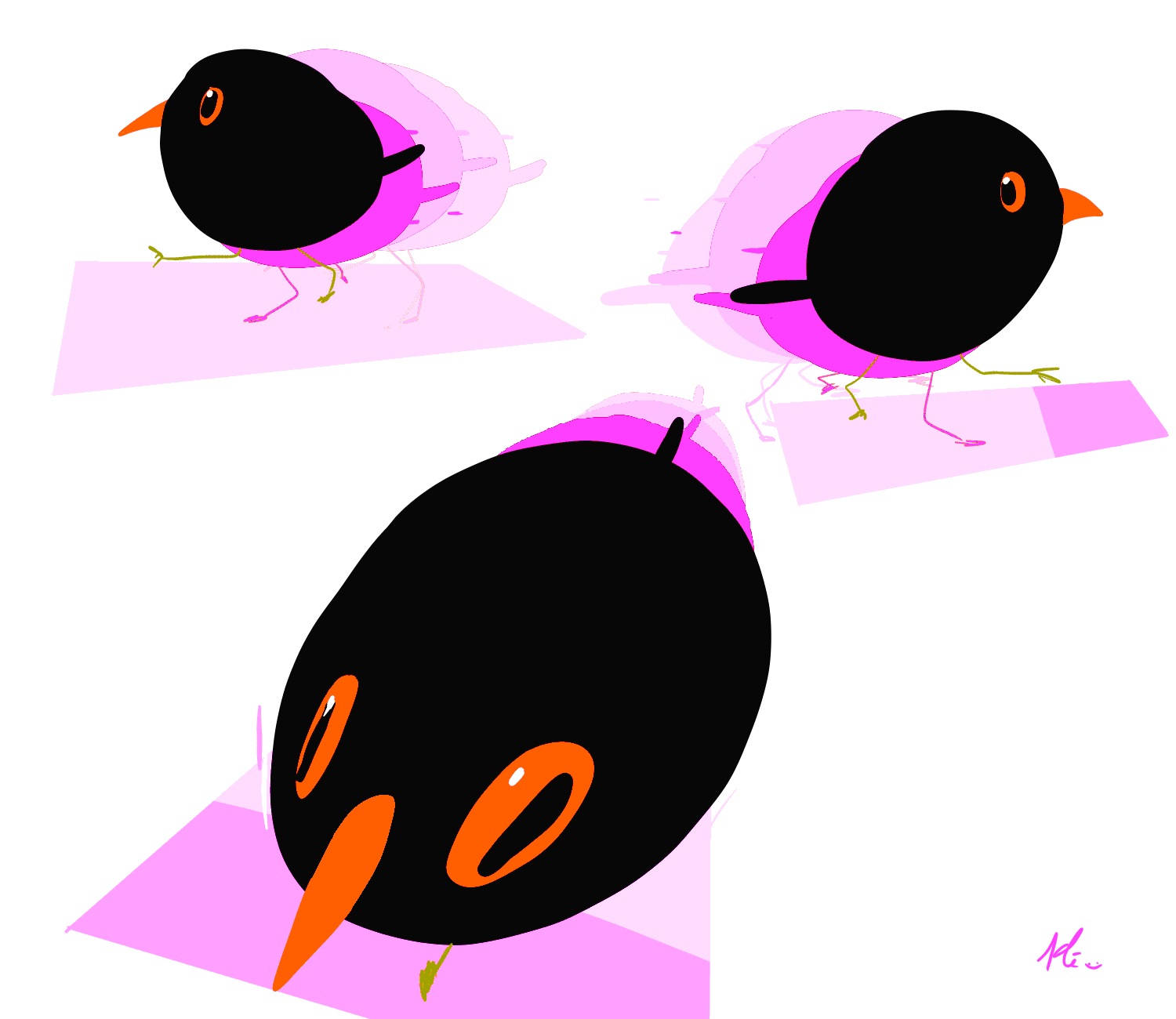 The Big ImageBoard (TBIB) - 2022 animated avian beak bird black body black feathers feathers ...
