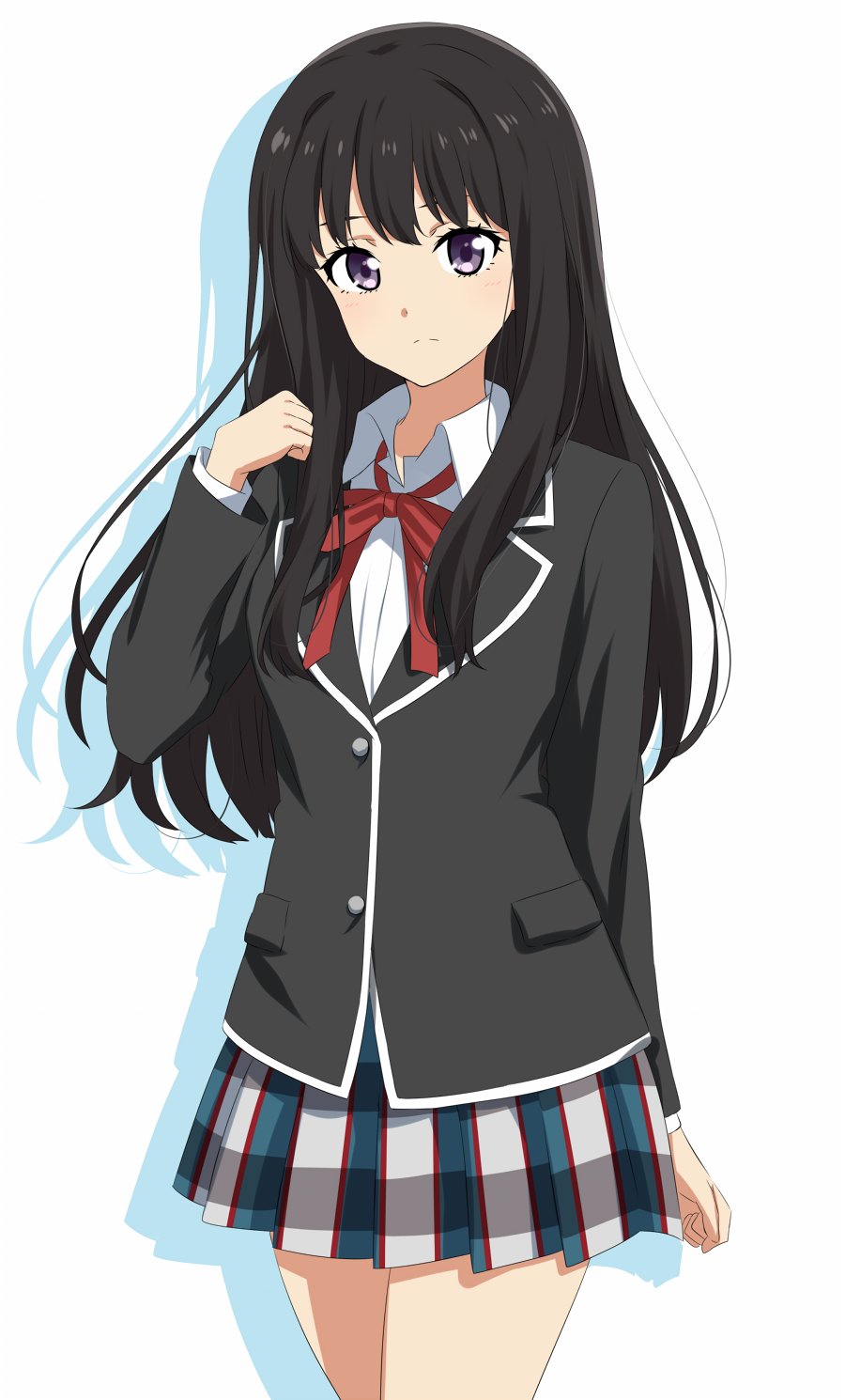 The Big ImageBoard (TBIB) - 1girl alternate costume black hair black ...