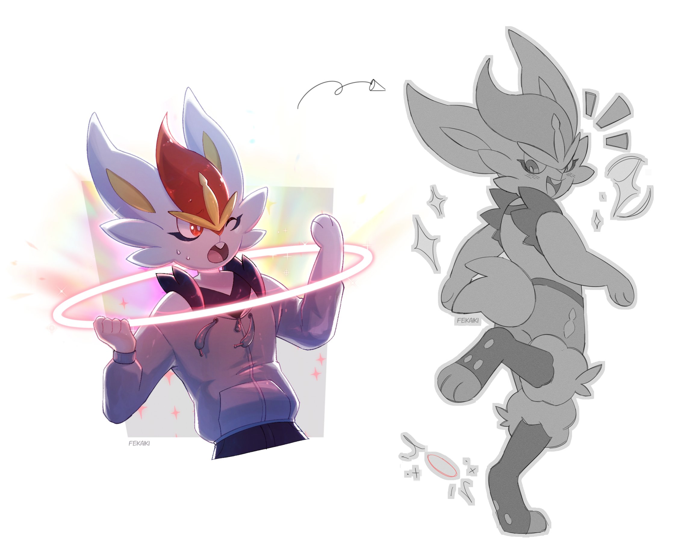 The Big ImageBoard (TBIB) - ambiguous gender anthro bodily fluids buckteeth cinderace clothed ...