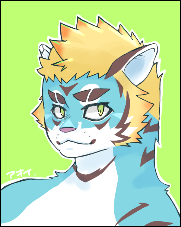The Big Imageboard Tbib Anthro Aoi Pixiv Blonde Hair Blue Body