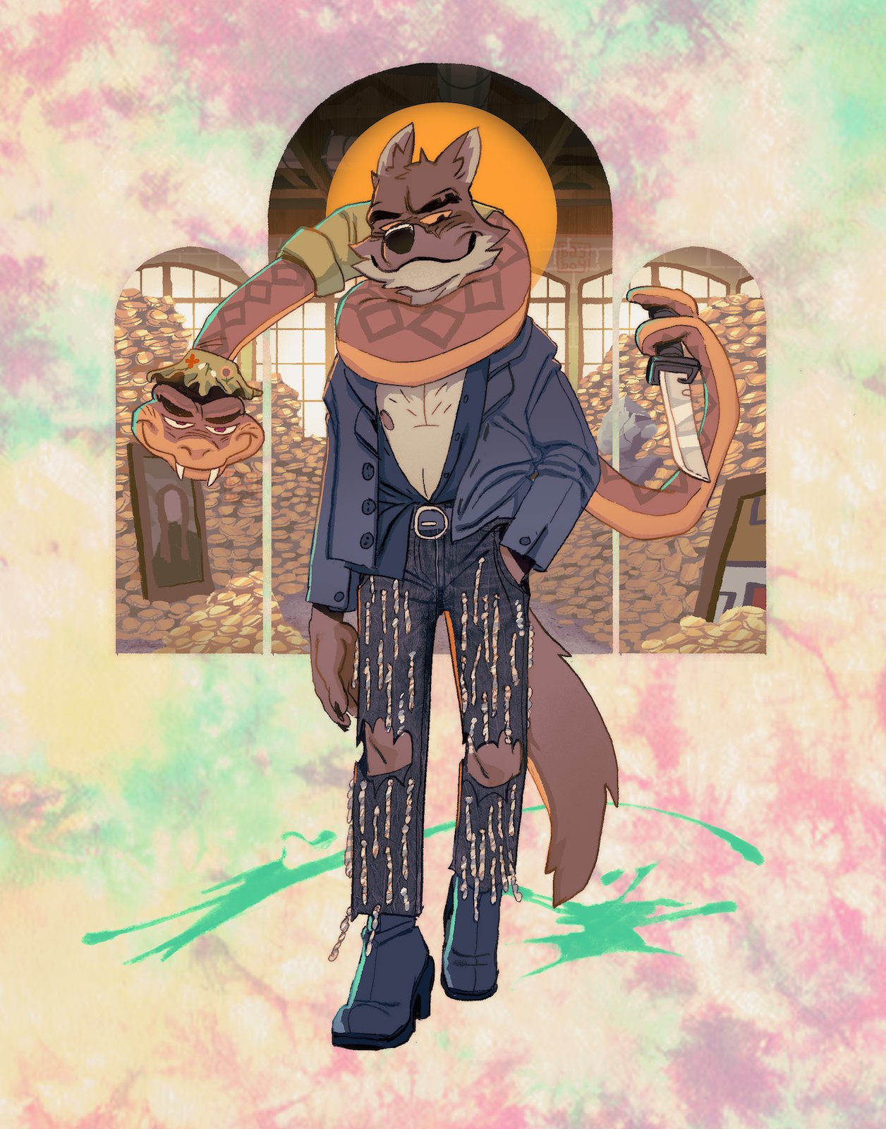 The Big ImageBoard (TBIB) - anthro bayboyzone bottomwear canid canine canis clothed clothing ...