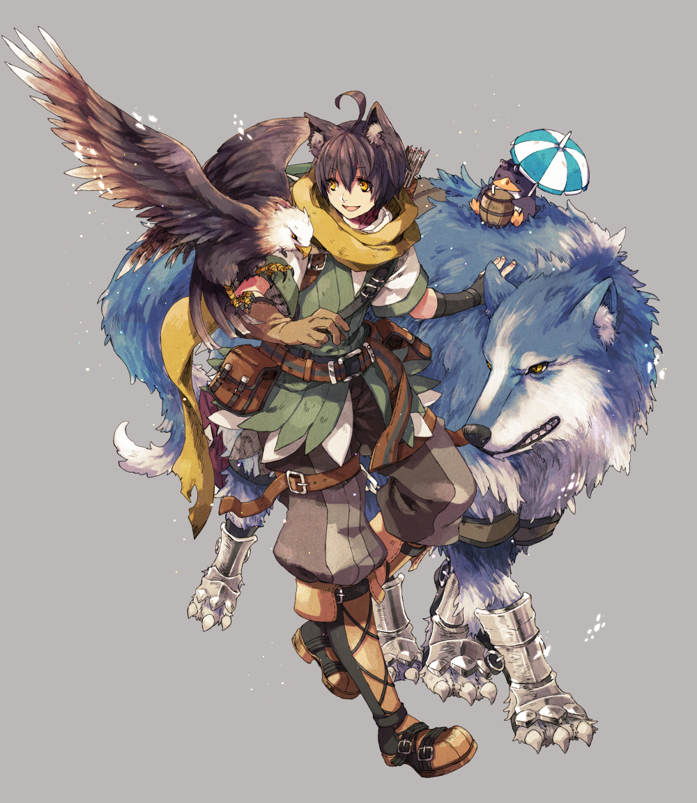 The Big ImageBoard (TBIB) - 1boy ahoge animal ear fluff animal ears ...