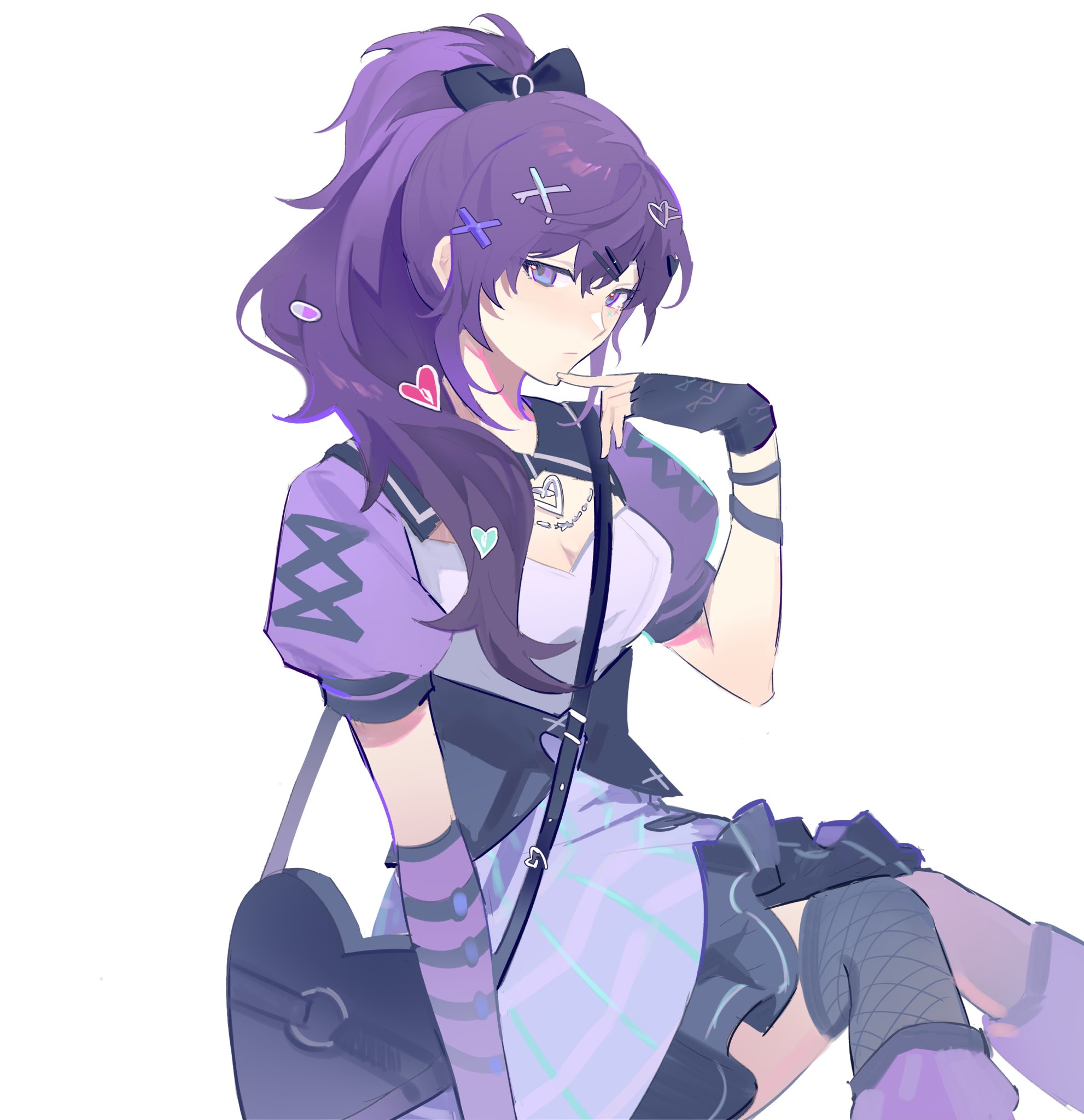 The Big ImageBoard (TBIB) - 1girl arm warmers asahina mafuyu bag black bag blue eyes breasts ...