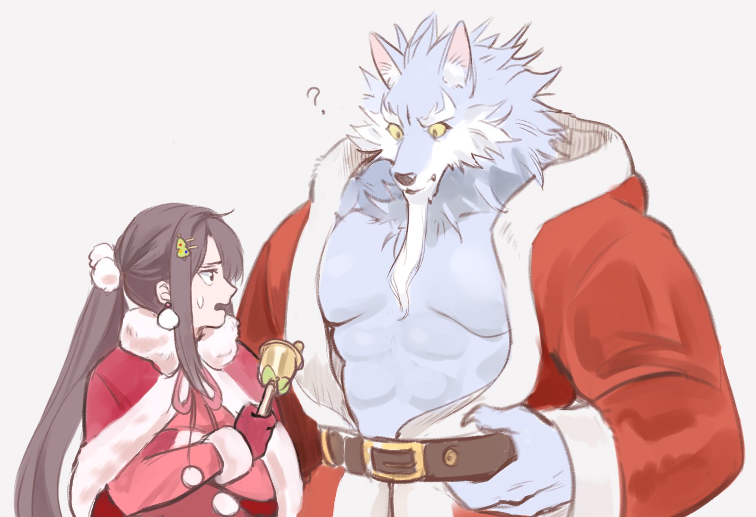 The Big ImageBoard (TBIB) - 2022 abs anthro beard black nose brown hair canid canine canis claws ...