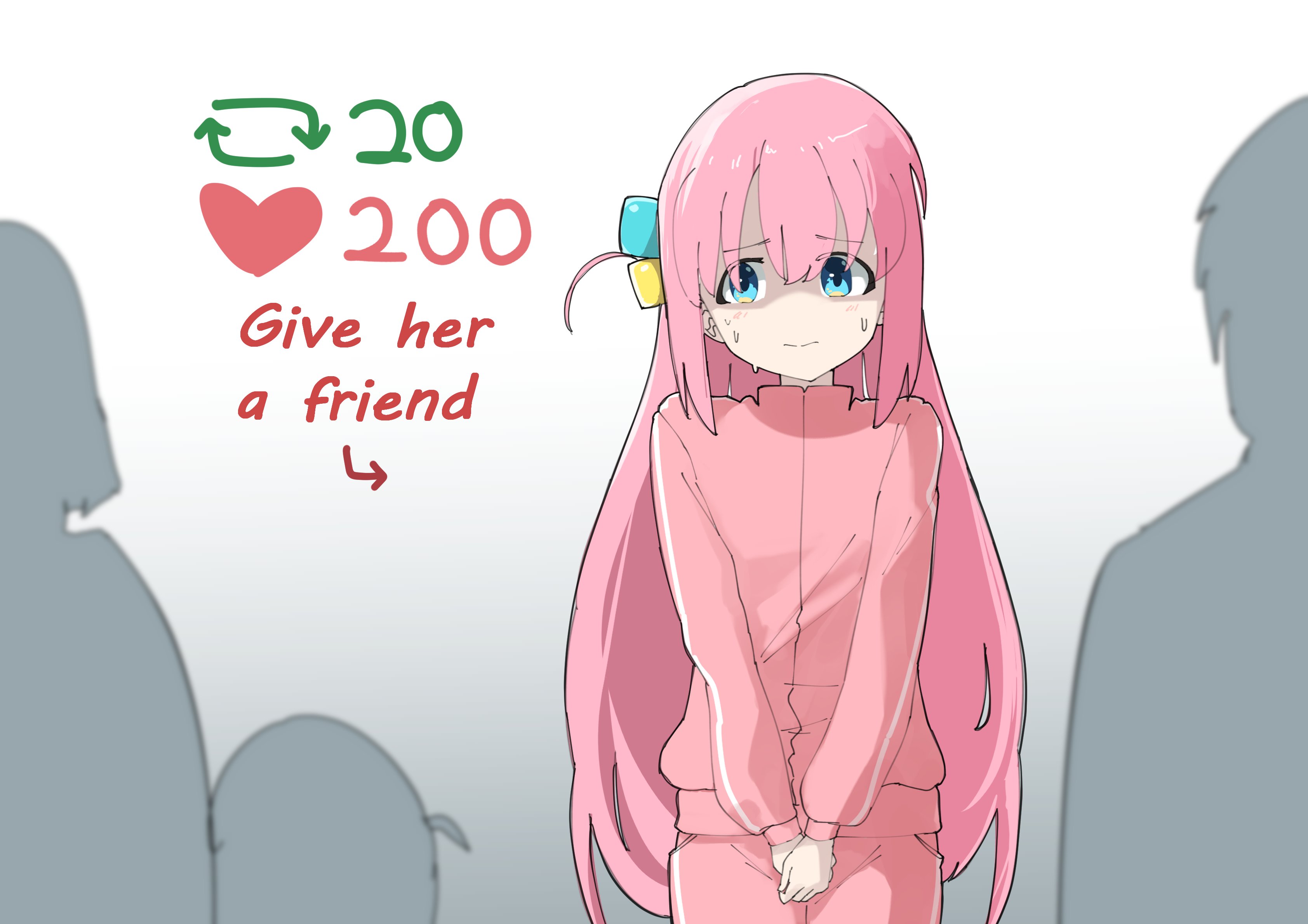 The Big ImageBoard (TBIB) - 1girl absurdres arrow (symbol) bangs blue eyes blush bocchi the rock ...