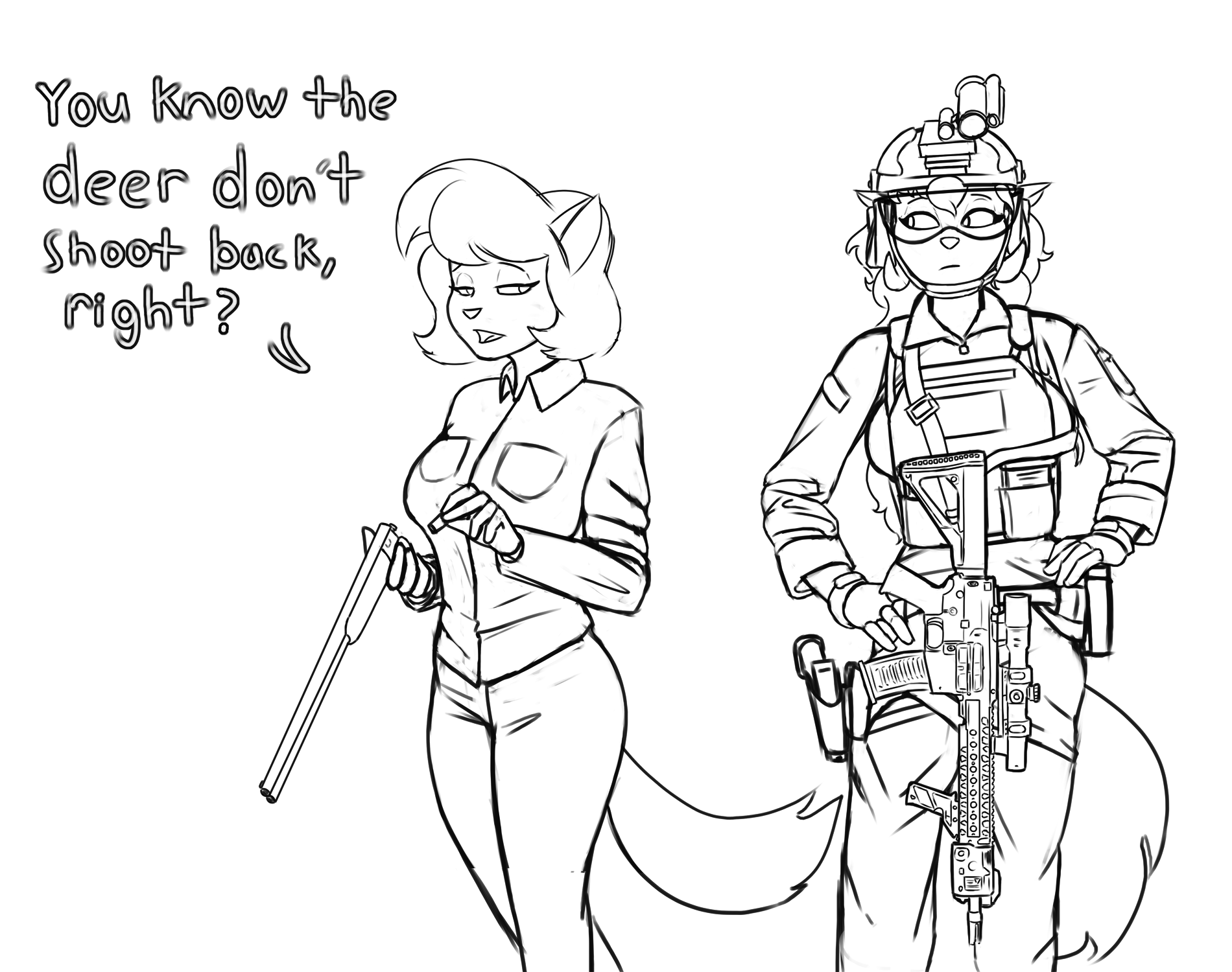 The Big ImageBoard (TBIB) - 2022 anthro armor assault rifle background character breasts callie ...