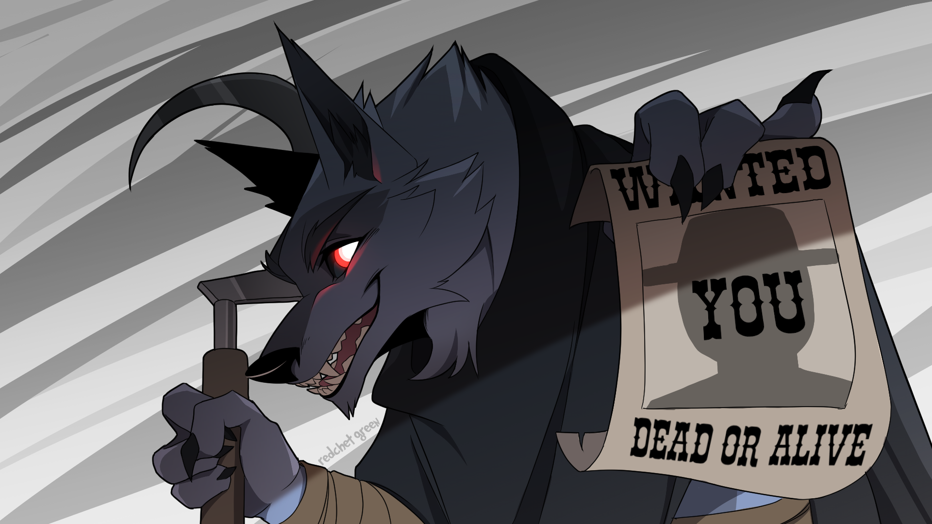 The Big ImageBoard (TBIB) - 16:9 2022 4 fingers anthro biped black cloak black clothing black ...