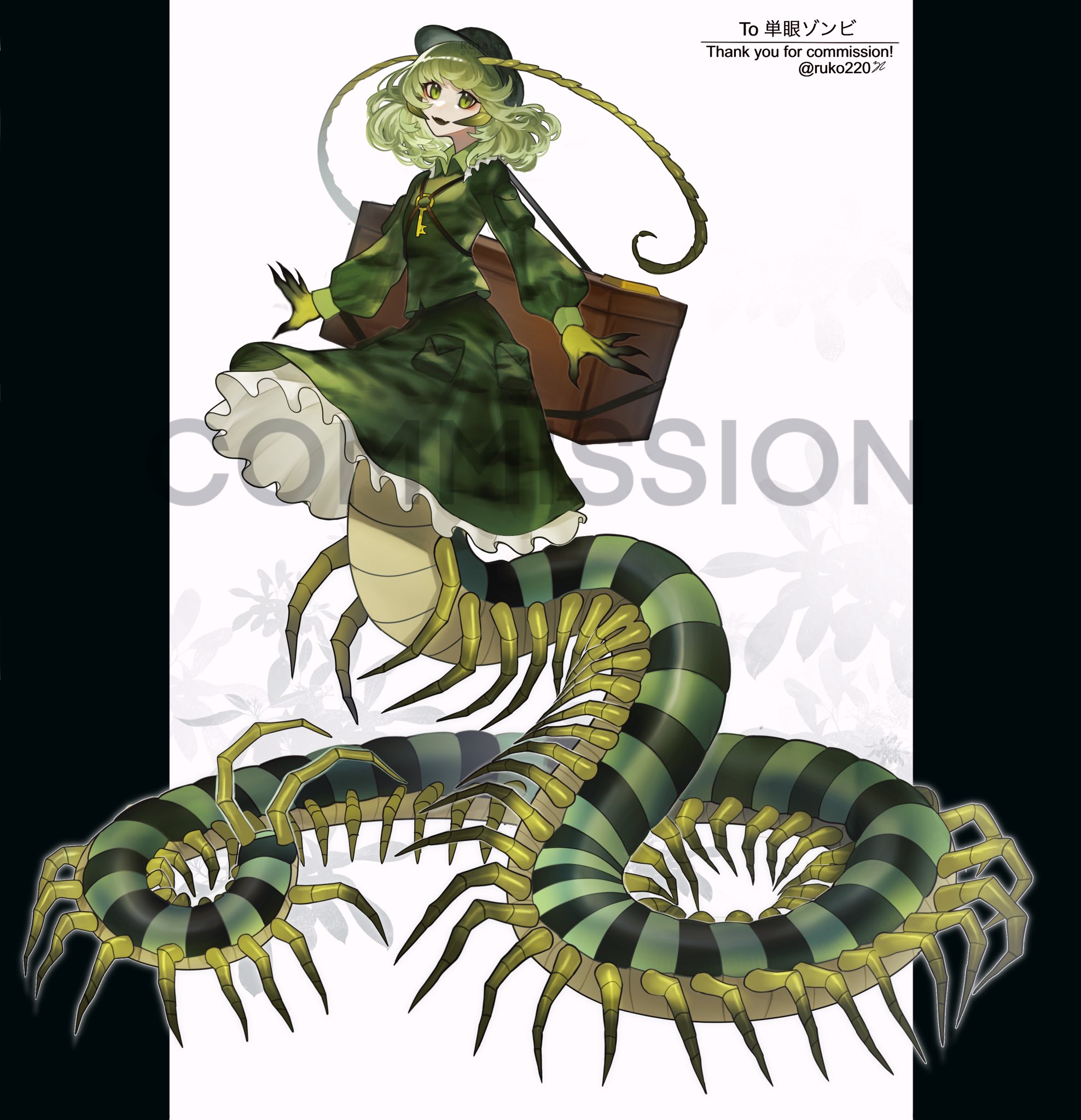 The Big ImageBoard (TBIB) - 1girl antennae arthropod girl centipede ...