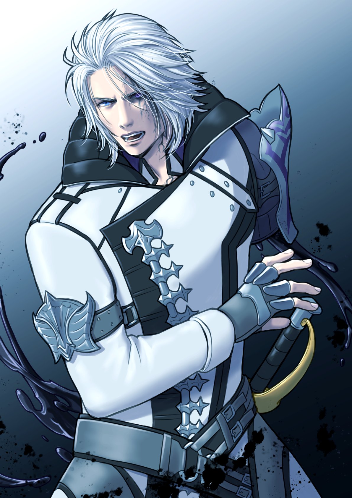 The Big ImageBoard (TBIB) - 1boy arm strap bangs belt blue eyes cowboy ...