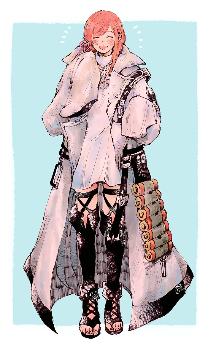 The Big ImageBoard (TBIB) - 1girl aqua background bangs black footwear blush boots border closed ...