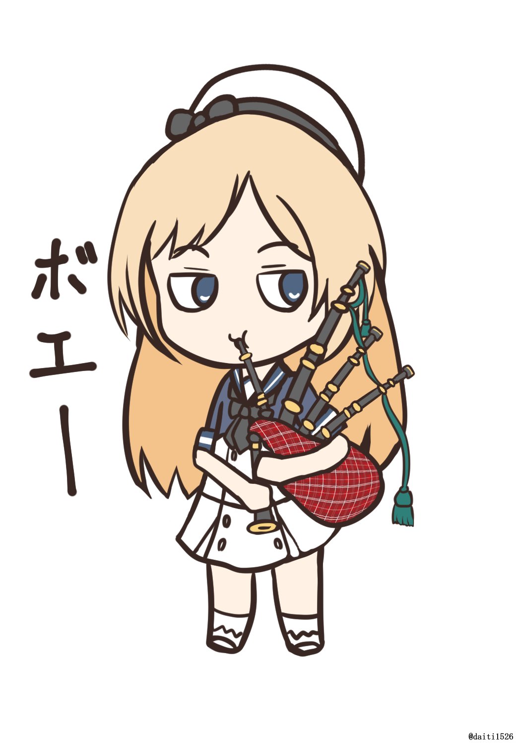The Big ImageBoard (TBIB) - 1girl bagpipes blonde hair blue eyes blue ...