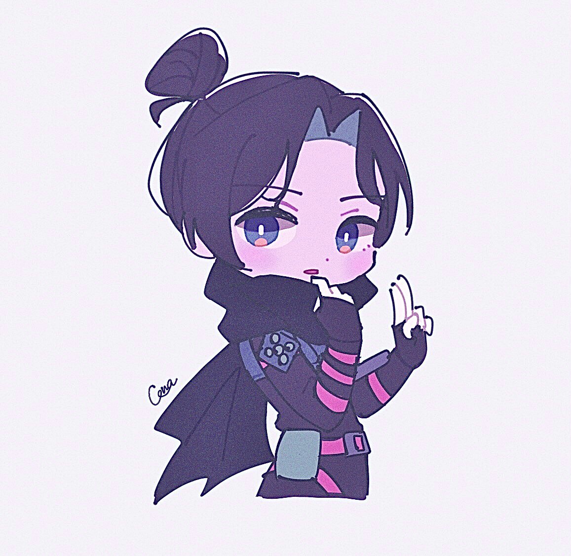 The Big ImageBoard (TBIB) - 1girl animification apex legends black bodysuit black gloves black ...