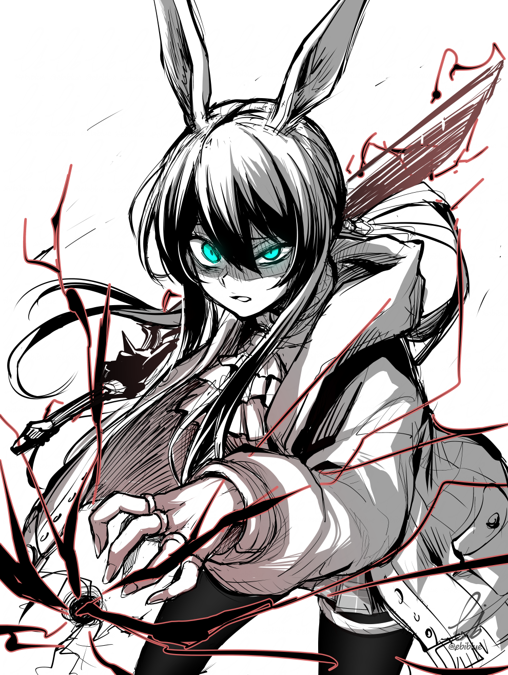 The Big ImageBoard (TBIB) - 1girl amiya (arknights) amiya (guard) (arknights) animal ears ...