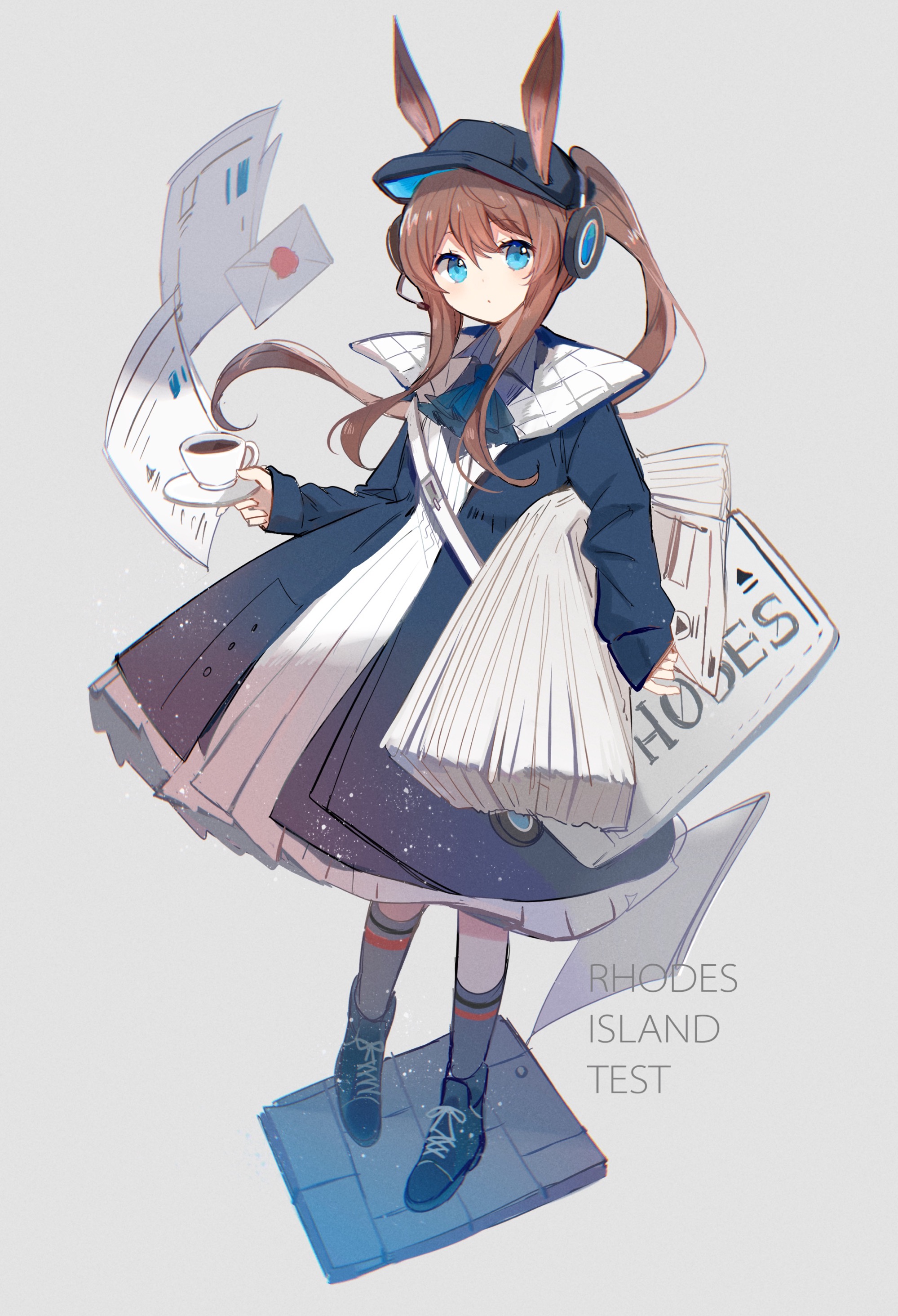 The Big ImageBoard (TBIB) - 1girl absurdres amiya (arknights) amiya (newsgirl) (arknights ...