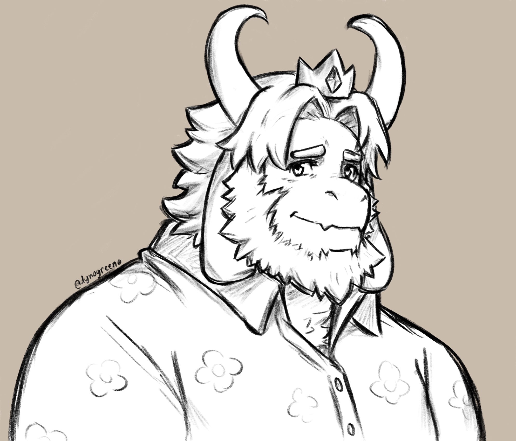 The Big ImageBoard (TBIB) - 1boy asgore dreemurr bara beard buttons crown demon boy dynogreeno ...