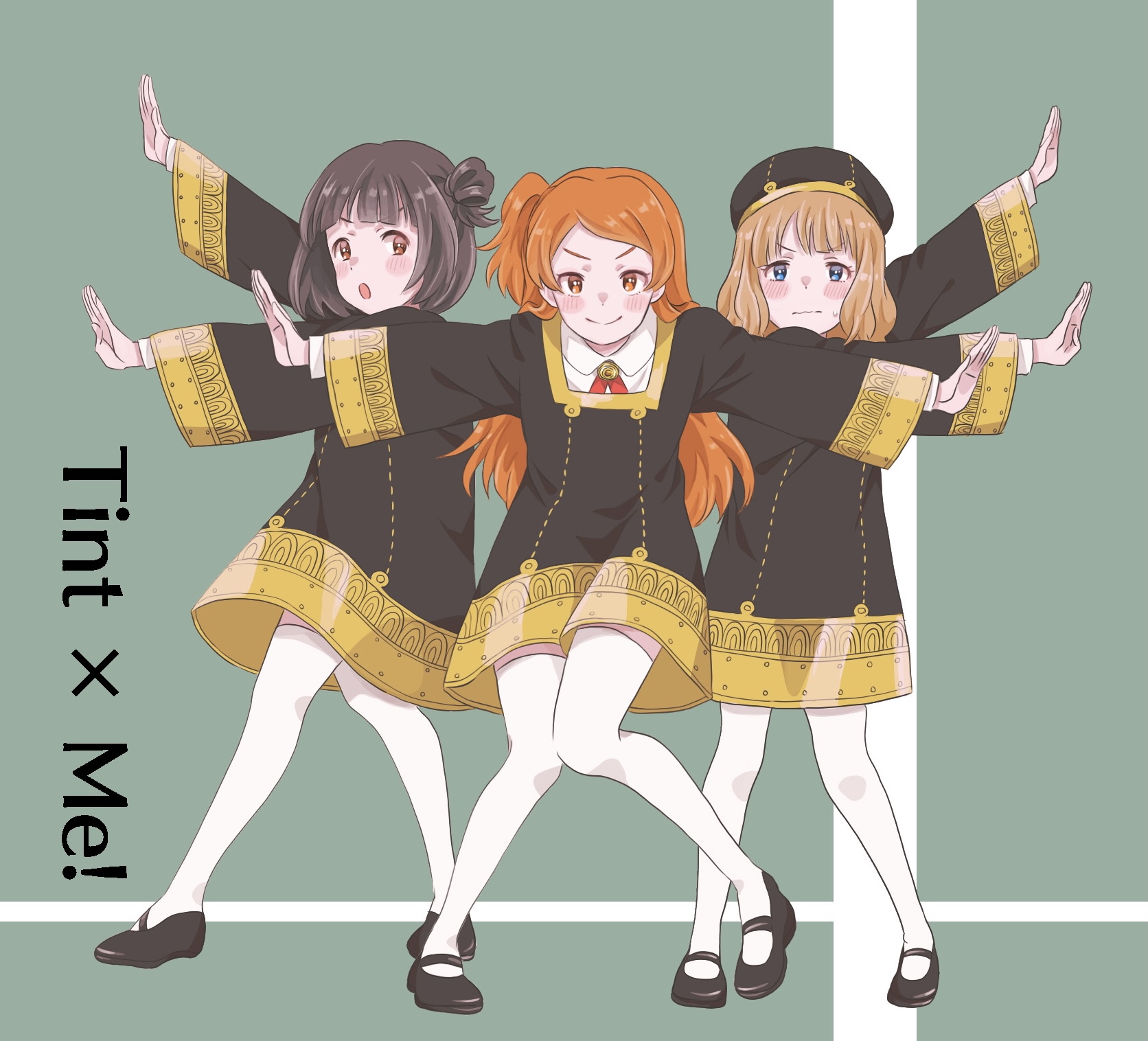 The Big ImageBoard (TBIB) - 3girls alternate costume black footwear ...
