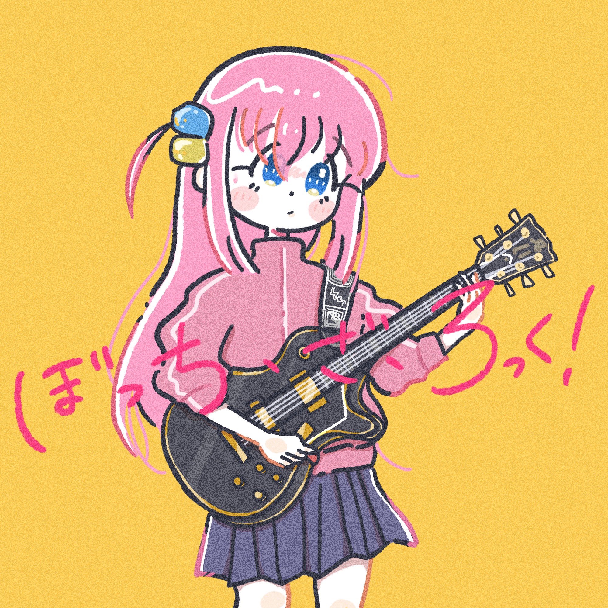 The Big ImageBoard (TBIB) - 1girl bangs blue eyes bocchi the rock! closed mouth copyright name ...