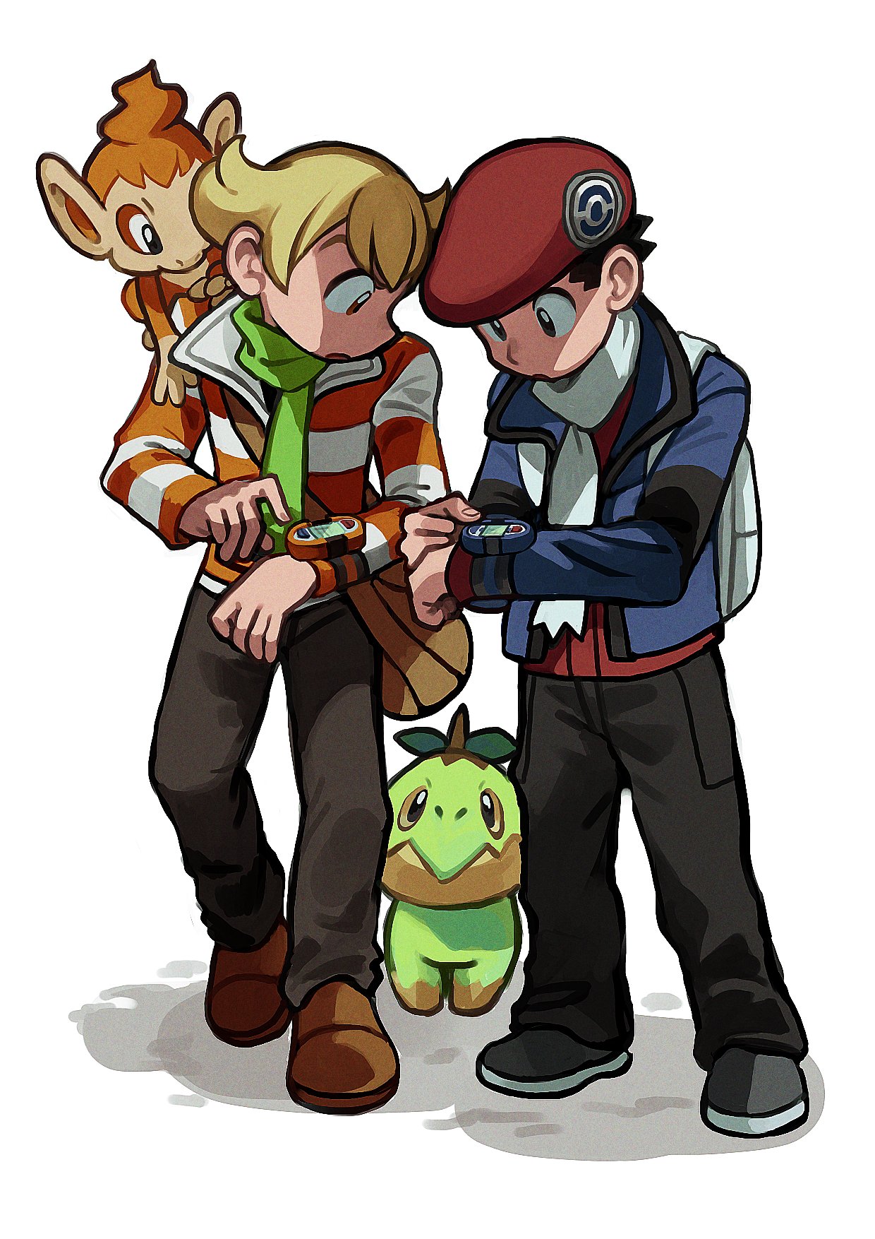 The Big ImageBoard (TBIB) - 2boys :o backpack bag bangs barry (pokemon ...