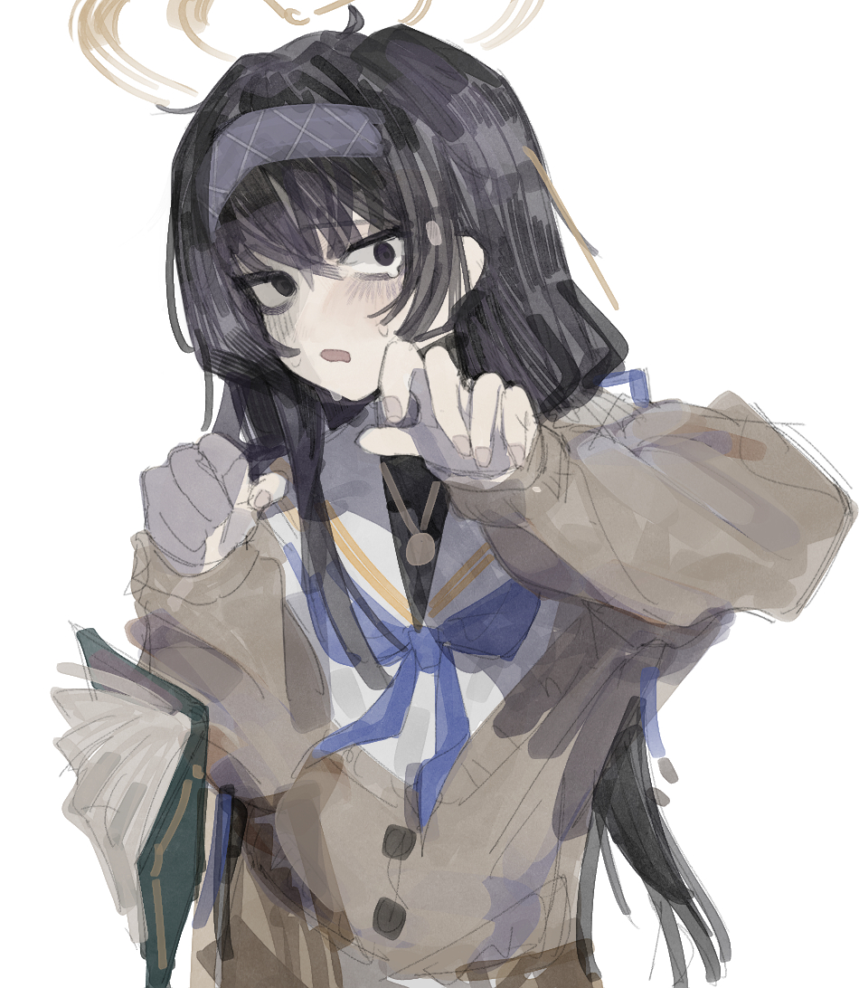 The Big ImageBoard (TBIB) - 1girl black eyes black hair blue archive blue hairband blue ...