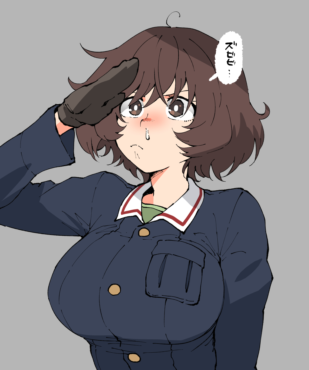The Big Imageboard Tbib 1girl Akiyama Yukari Black Jacket Breasts